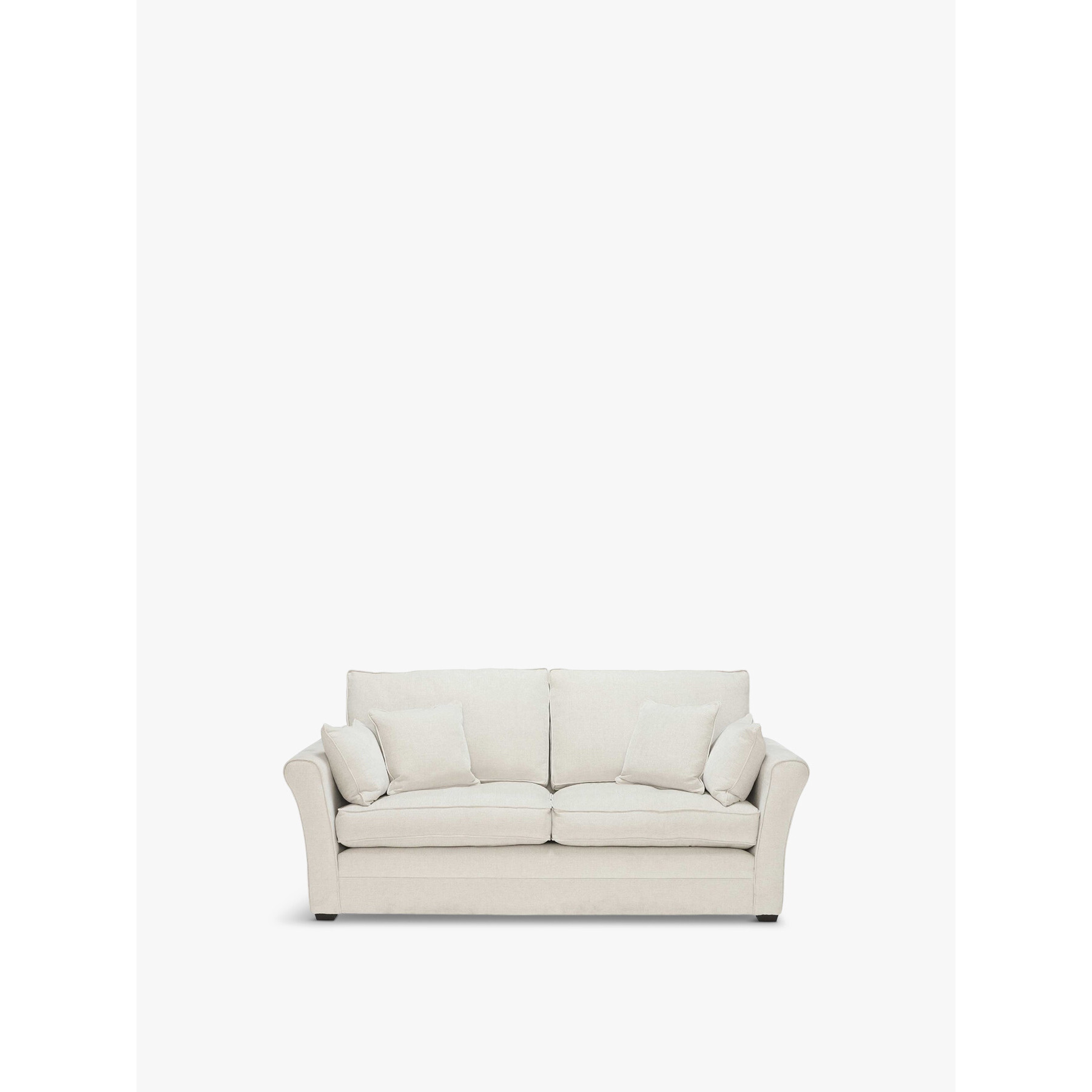 Barker and Stonehouse Berkeley Fabric Fixed Cover Large Sofa - Size 4 Seater Neutral by Fenwick ...