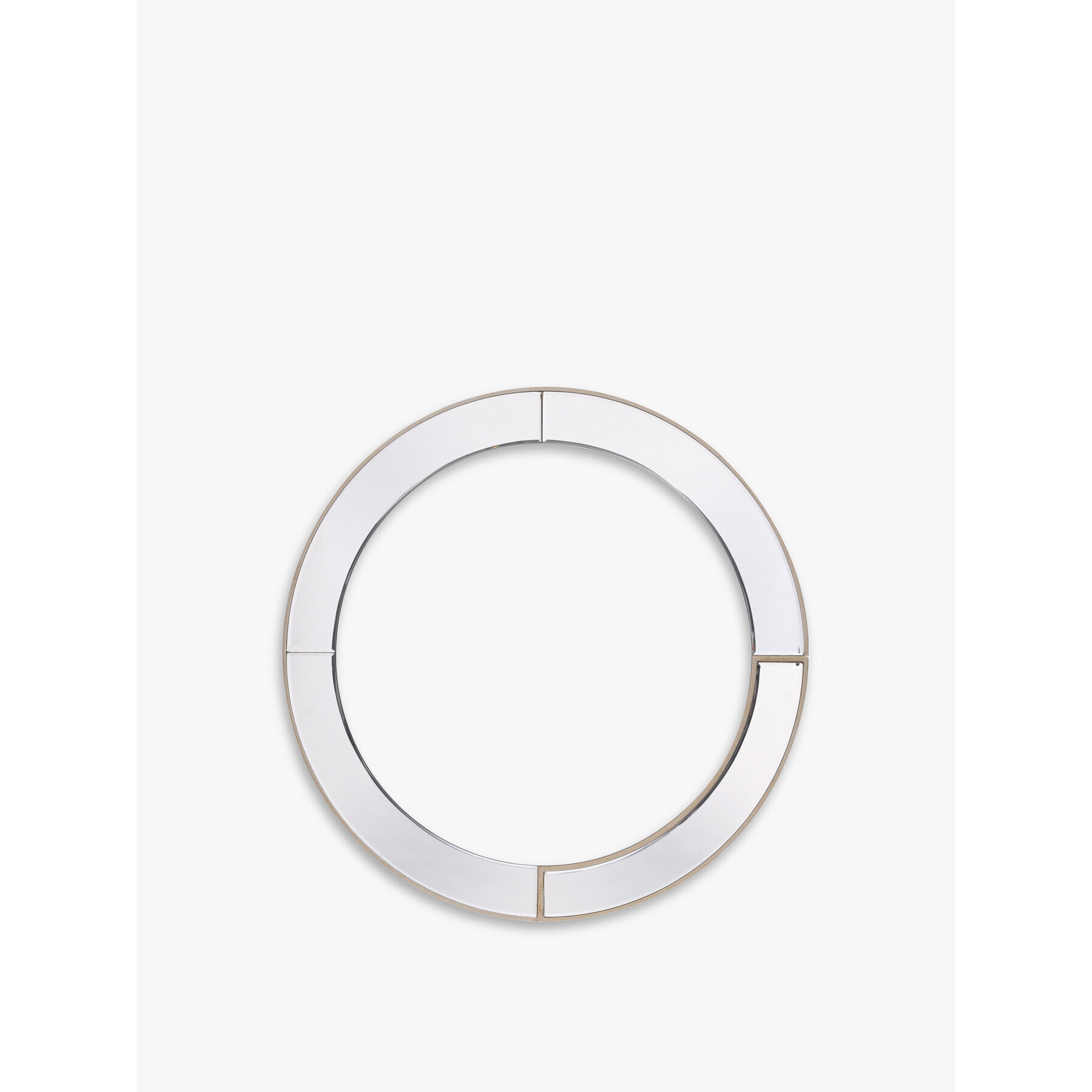 Libra Interiors Claridge Ecliptic Wall Mirror - Size 90x90x2 Silver by ...