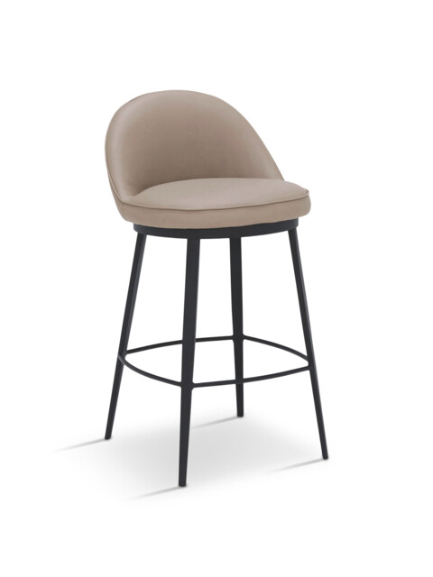 Barker and Stonehouse Quebec Taupe Faux Leather Counter Stool Neutral ...