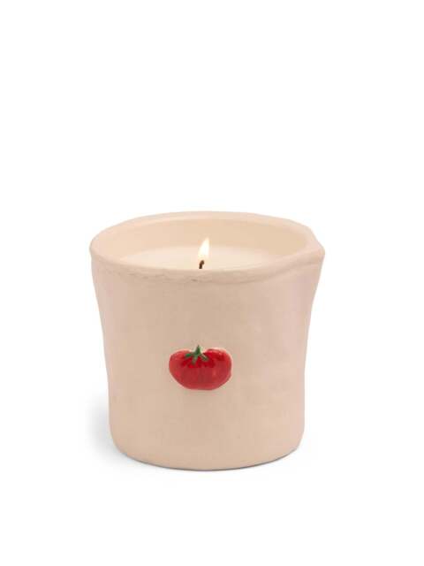 Designworks Inc Tomato Ceramic Candle Heirloom Tomato in Red, Size 226g ...
