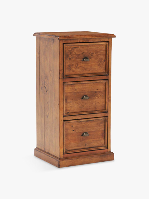 Barker and Stonehouse Villiers Reclaimed Wood 3 Drawer Filing Cabinet ...