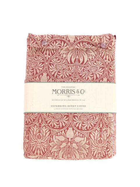 Morris & Co Crown Imperial Duvet Cover - Size Double Red by Fenwick ...