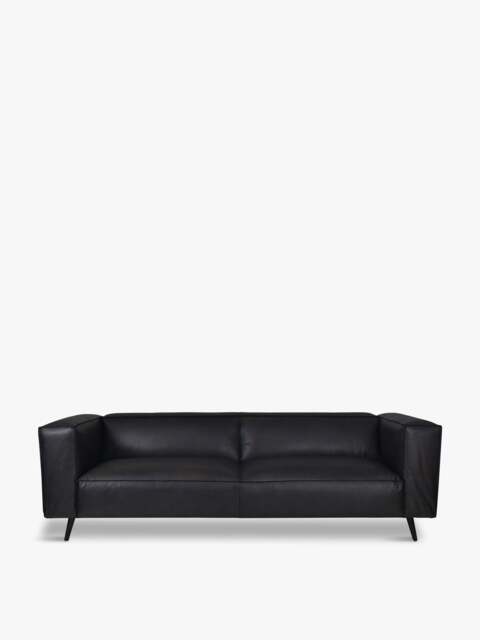 Libra Interiors Valentina 240 Sofa Fumee in Brown, Leather, Size ...
