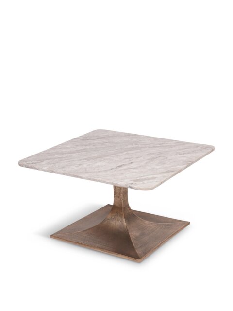 Libra Interiors Morchino Marble Coffee Table 70cm - Size 39x69x69 Grey ...