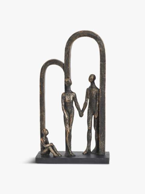Libra Interiors Antique Family In Arches Sculpture Small in Bronze by ...