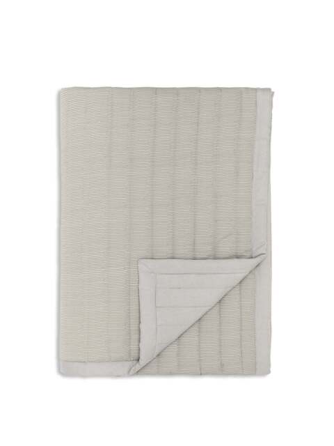 Bedeck of Belfast Cora Throw in Linen/Grey by Fenwick | ufurnish.com