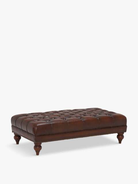 Barker and Stonehouse Ullswater Rectangular Footstool, in Vintage Tabac ...