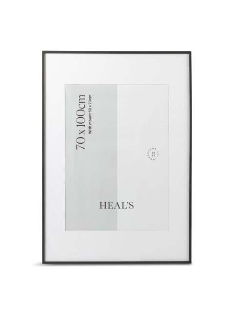 Heal's Gallery Frame Mount In 50 X 70 in Black by Fenwick | ufurnish.com