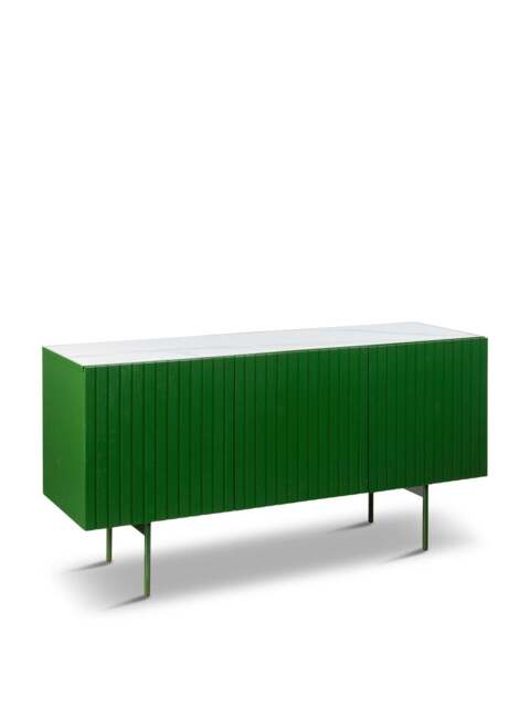 Heal's Riga Sideboard White Ceramic High Gloss in Green by Fenwick ...