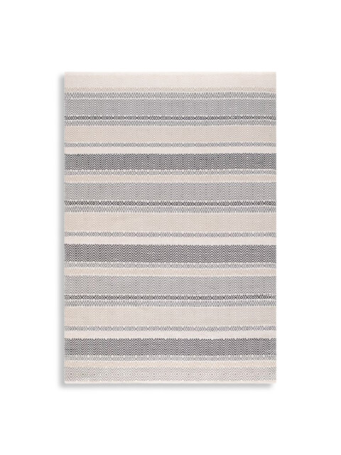 Assiatic Broadwalk Stripe Outdoor Rug Grey by Fenwick | ufurnish.com