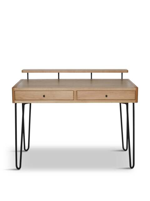Heal's Brunel Edition Desk Oak in Red by Fenwick | ufurnish.com