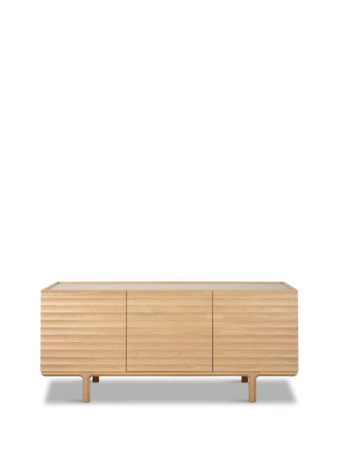Heal's Oleander Wide Sideboard in Natural, Wood/Metal by Fenwick ...