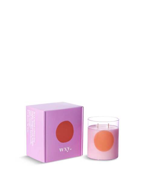 wxy White Floral Disco Candle, Size 475g by Fenwick | ufurnish.com