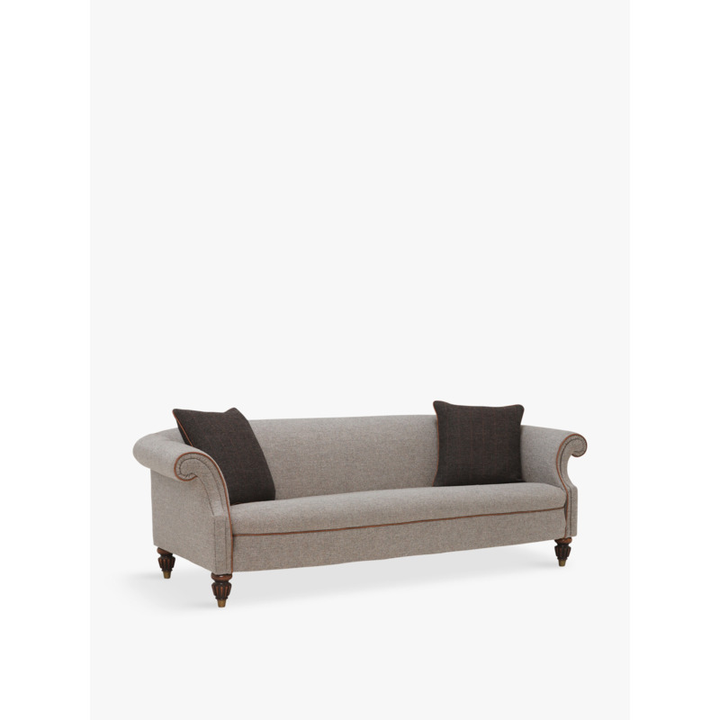 Tetrad Harris Tweed Bowmore Grand Sofa, Heather Tweed Neutral by ...