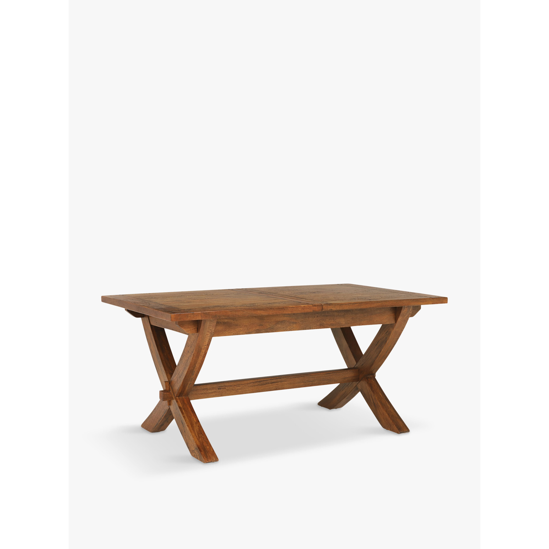 Barker and Stonehouse New Frontier Mango Wood X Leg Extending Dining ...