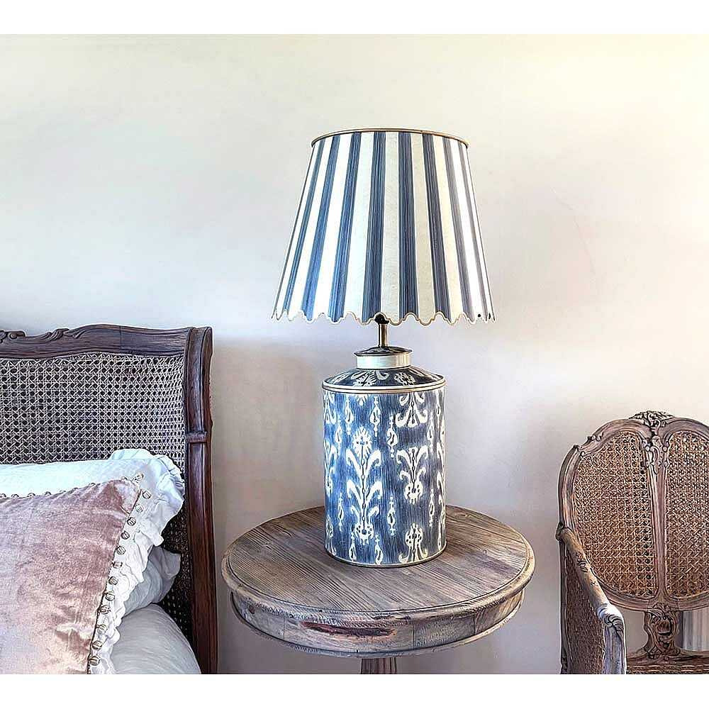 Ikat Cirque Grey Side Lamp by French Bedroom | ufurnish.com