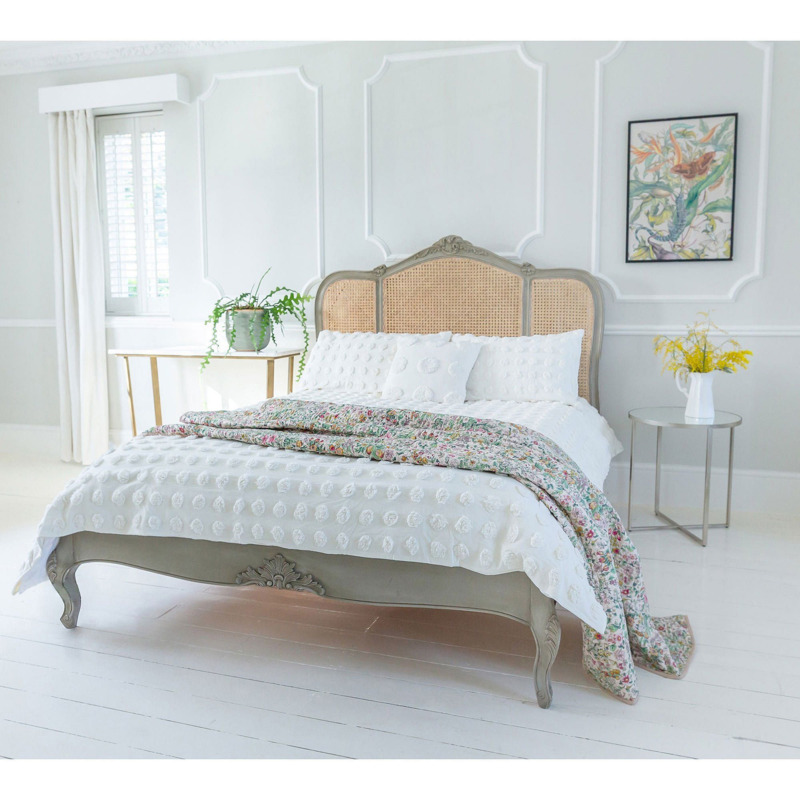 Normandy Rattan Painted, Low Footboard Luxury Bed (Superking) by French ...
