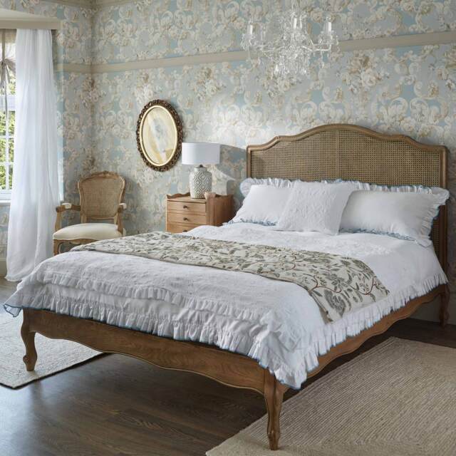 Love Story Curved Rattan Bed (Large Emperor Bed) by French Bedroom ...