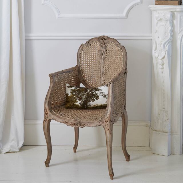 Chateauneuf Rustic Rattan Chair by French Bedroom | ufurnish.com