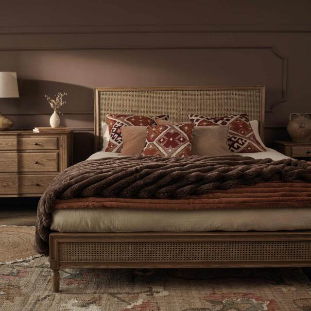 Love Story Sérénité Rattan Bed (Large Emperor Bed) by French Bedroom ...