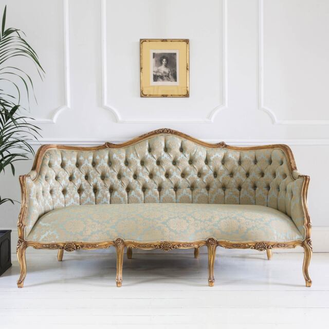 Palais de Versailles Damask Sofa (2 Seater) by French Bedroom ...