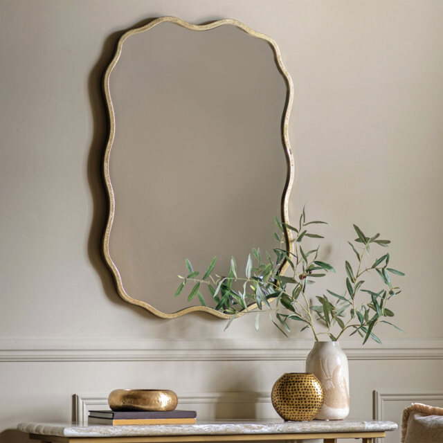 Wiggles and Waves Wall Mirror by French Bedroom | uFurnish.com