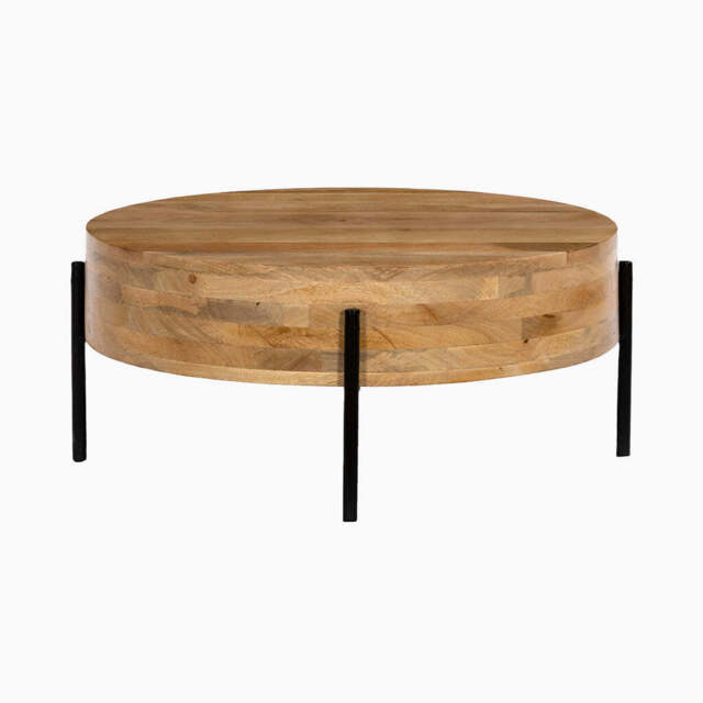 Solomon Mango Wood Coffee Table by Furniture Edit | ufurnish.com
