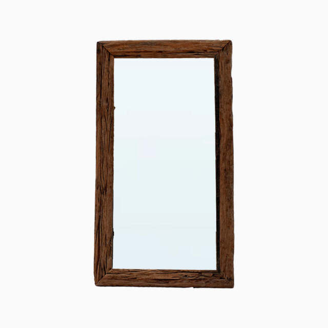 Amber Reclaimed Wood Mirror Frame by Furniture Edit | ufurnish.com