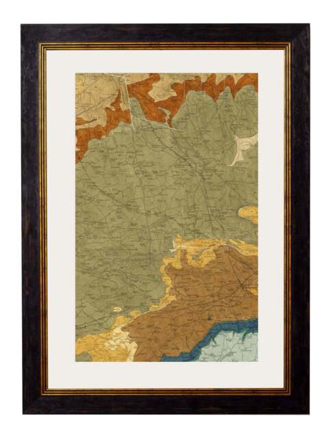 C.1850 British Geology Maps - 50 x 70cm / Oxford Slim / Cirencester by ...