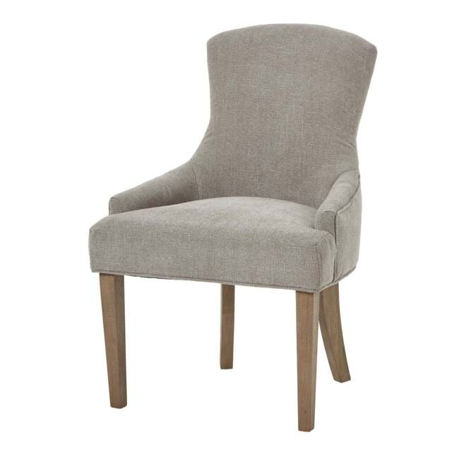Brockham Woven Taupe Dining Chair by Furniture Edit | ufurnish.com