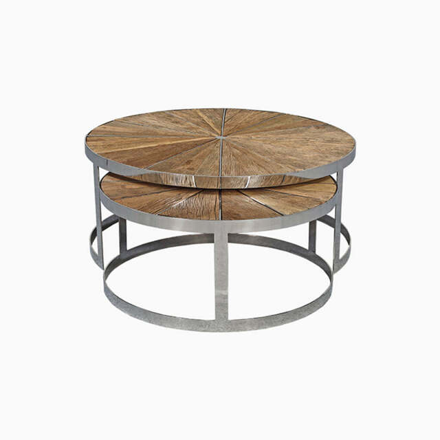 Jose Reclaimed Wood Nesting Coffee Tables by Furniture Edit | ufurnish.com