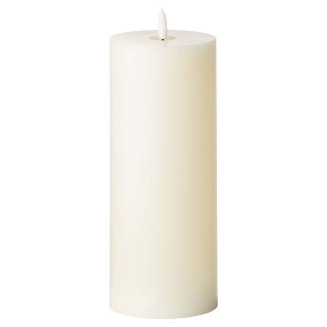 Luxe Collection Natural Glow 3.5 x 9 LED Cream Candle by Furniture Edit ...