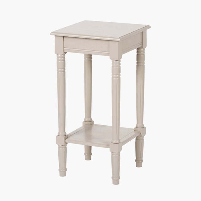 Heritage Putty Pine Wood Accent Table by Furniture Edit | ufurnish.com