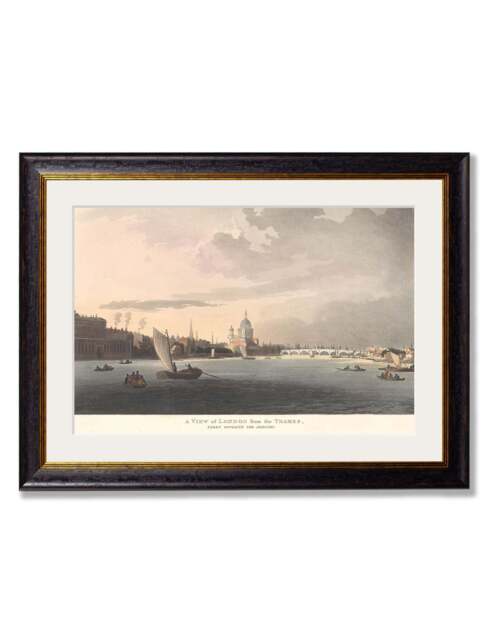 c.1808 View of London from the Thames by Furniture Edit | ufurnish.com