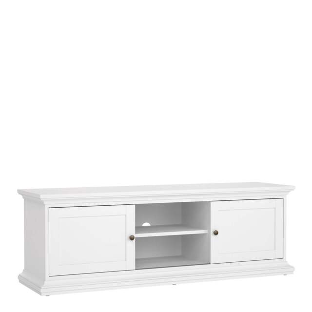 Paris TV-unit 2 frame Doors in White by Furniture Edit | ufurnish.com