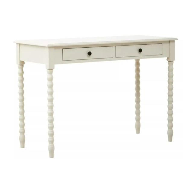 Heritage Two Drawer Ivory Desk by Furniture Edit | ufurnish.com