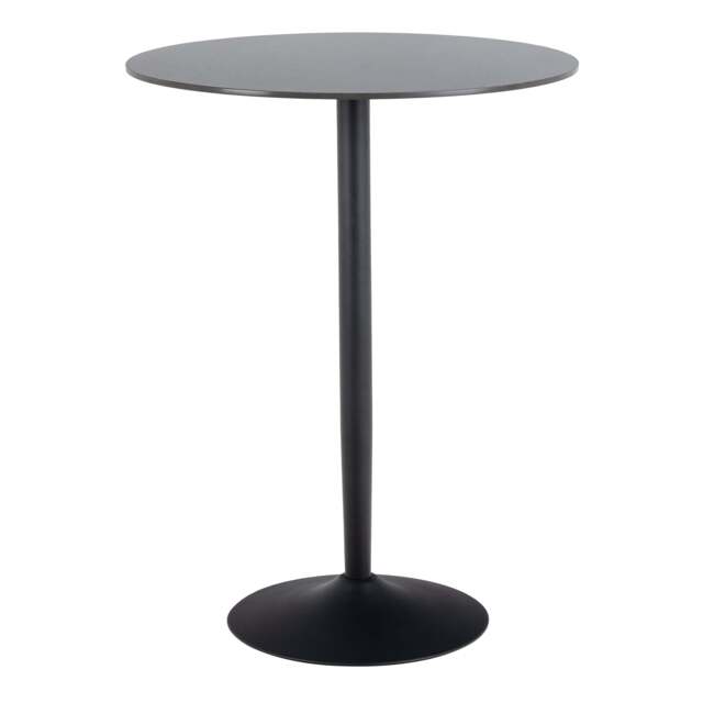 Malta Ceramic Round Bar Table in Matt Black by Furniture Edit ...