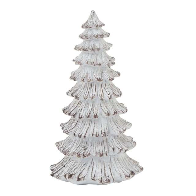 Small Snowy Fir Tree Sculpture by Furniture Edit | ufurnish.com