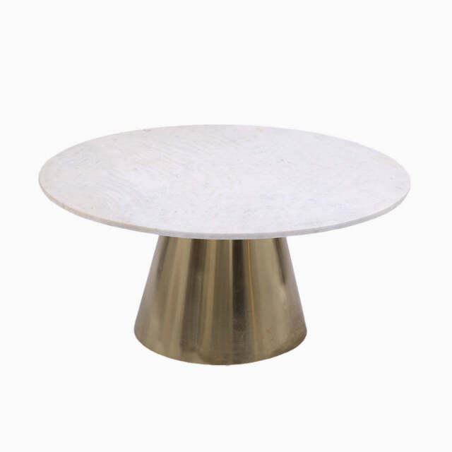 Luna Marble Top Coffee Table by Furniture Edit | ufurnish.com