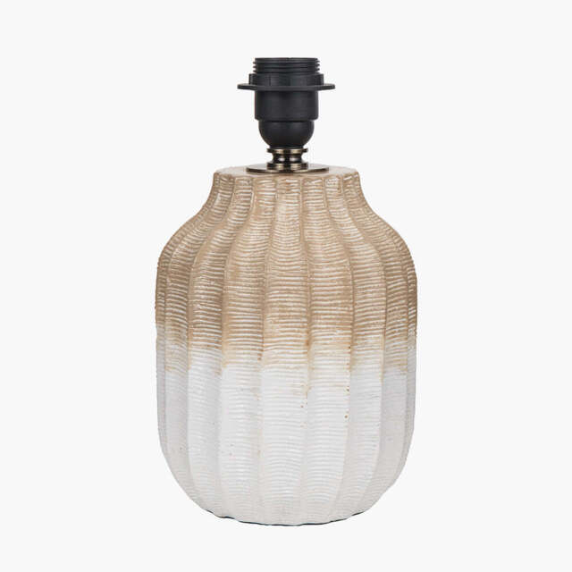 Amalia Natural Ombre Textured Stoneware Table Lamp Base by Furniture ...
