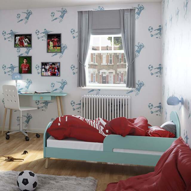 Gaia Toddler Bed 70x140cm in Cool Mint by Furniture Edit | ufurnish.com