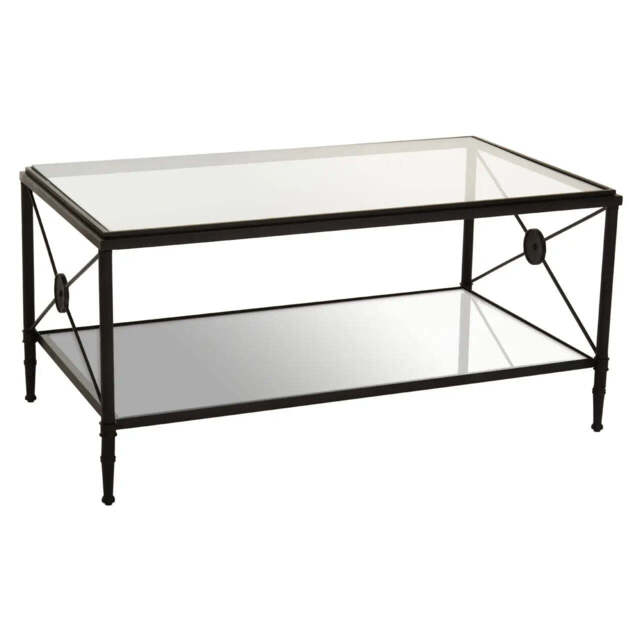 Axis Coffee Table With Black Finish Frame by Furniture Edit | ufurnish.com