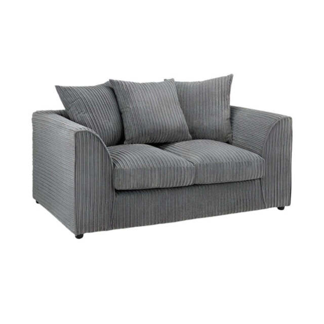 Harley Jumbo Sofa Grey 2 Seater by Furniture Edit | ufurnish.com