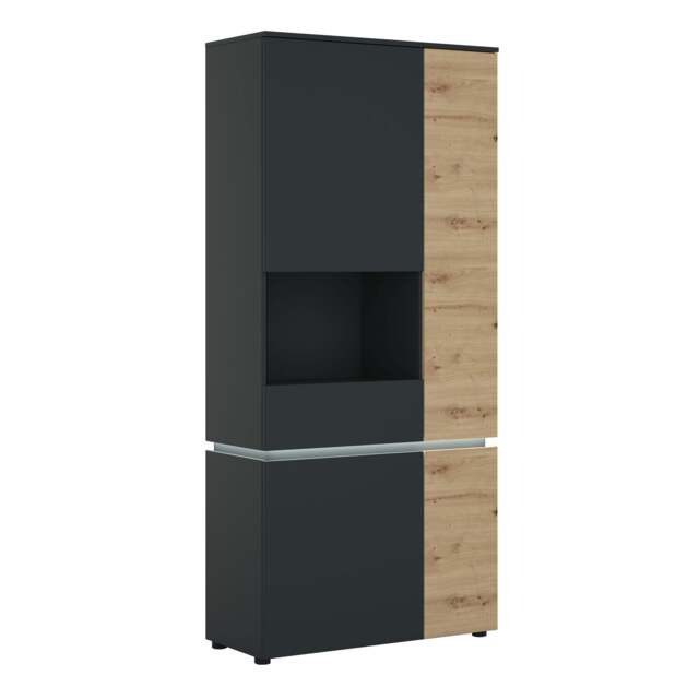 Luci 4 Door Tall Display Cabinet LH (including LED lighting) in ...