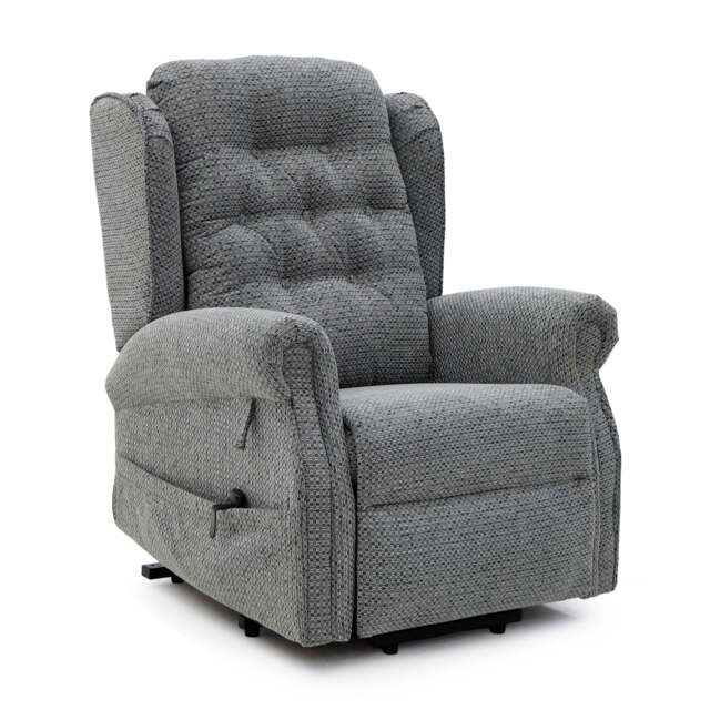 Vigo Rise and Recline Chair Grey by Furniture Edit | ufurnish.com