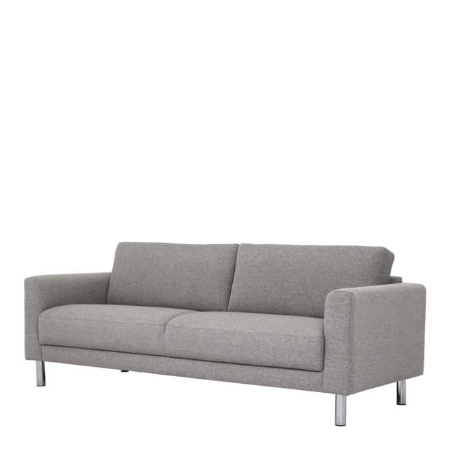 Cleveland 3-Seater Sofa in Nova Light Grey by Furniture Edit | ufurnish.com