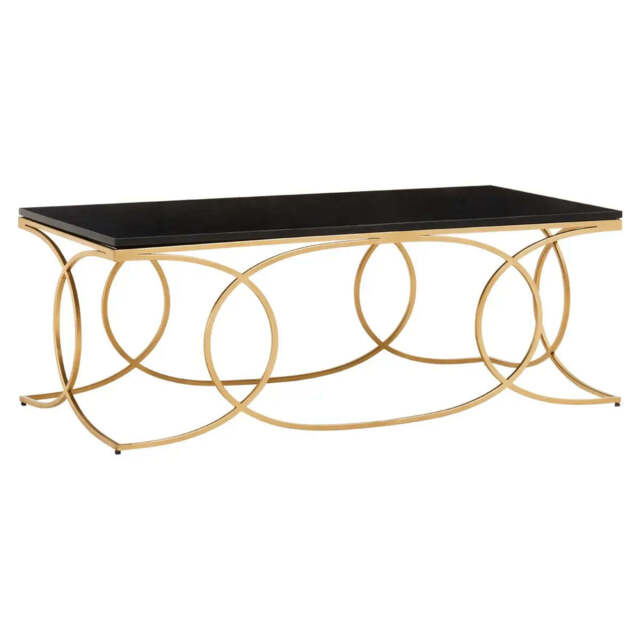 Kia Black Coffee Table by Furniture Edit | ufurnish.com