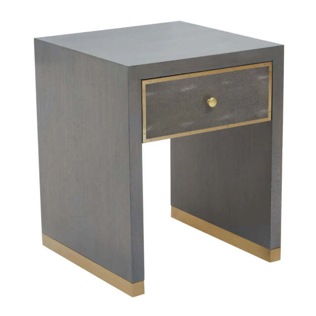 Deskey 1 Drawer Grey Side Table by Furniture Edit | ufurnish.com