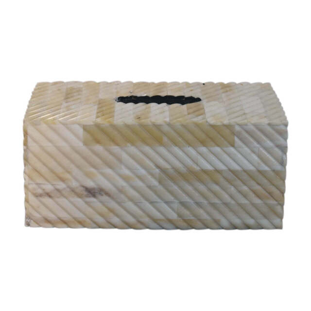 Bone Inlay Tissue Box by Furniture Edit | ufurnish.com