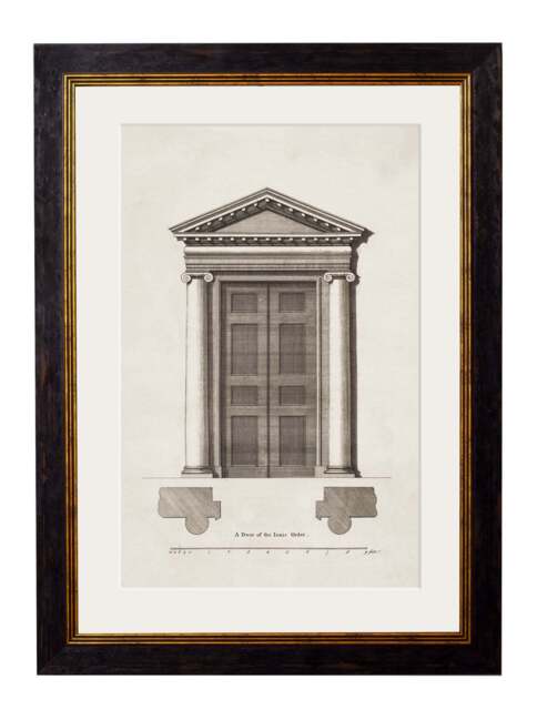 c.1756 Architectural Studies of Doors - 38 x 50cm / Oxford Slim / Ionic ...